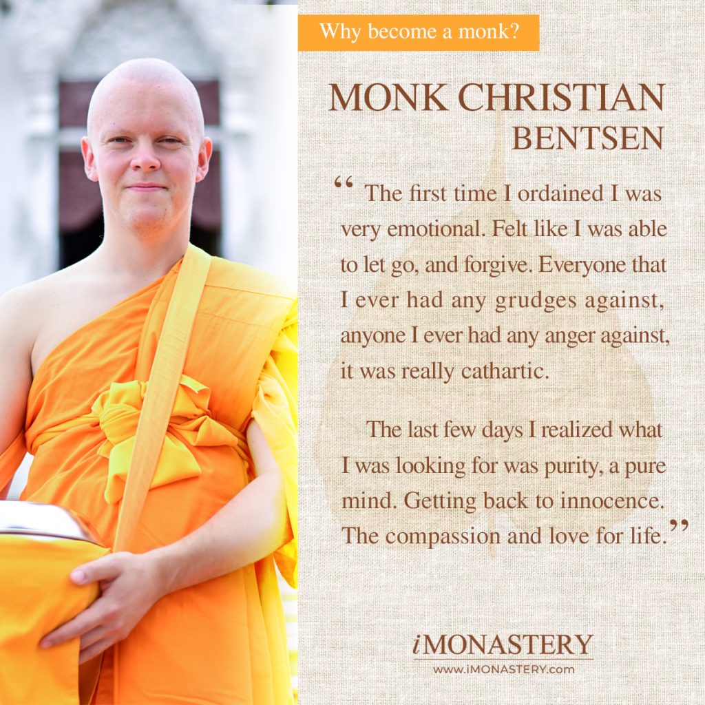 Why become a monk? By Monk Christian Bentsen - iMONASTERY.com
