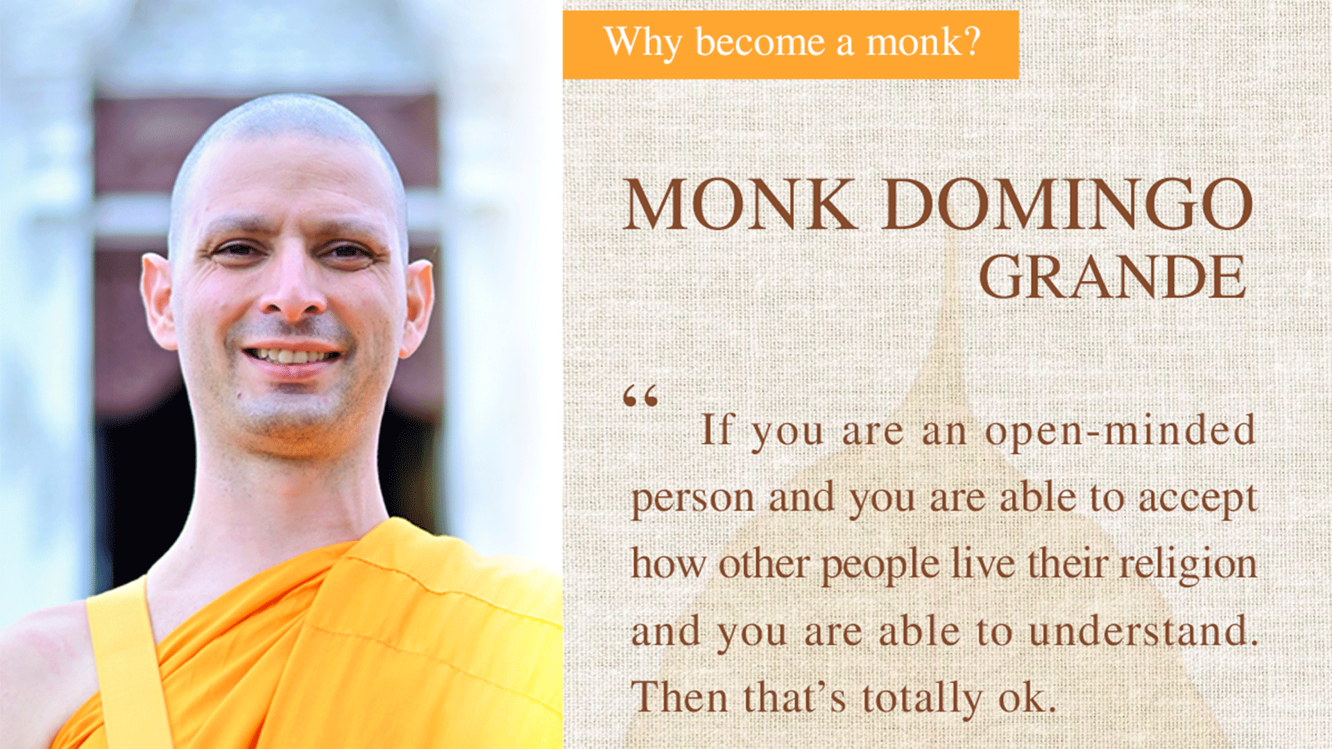 Why become a monk? By Monk Domingo Grande - iMONASTERY.com
